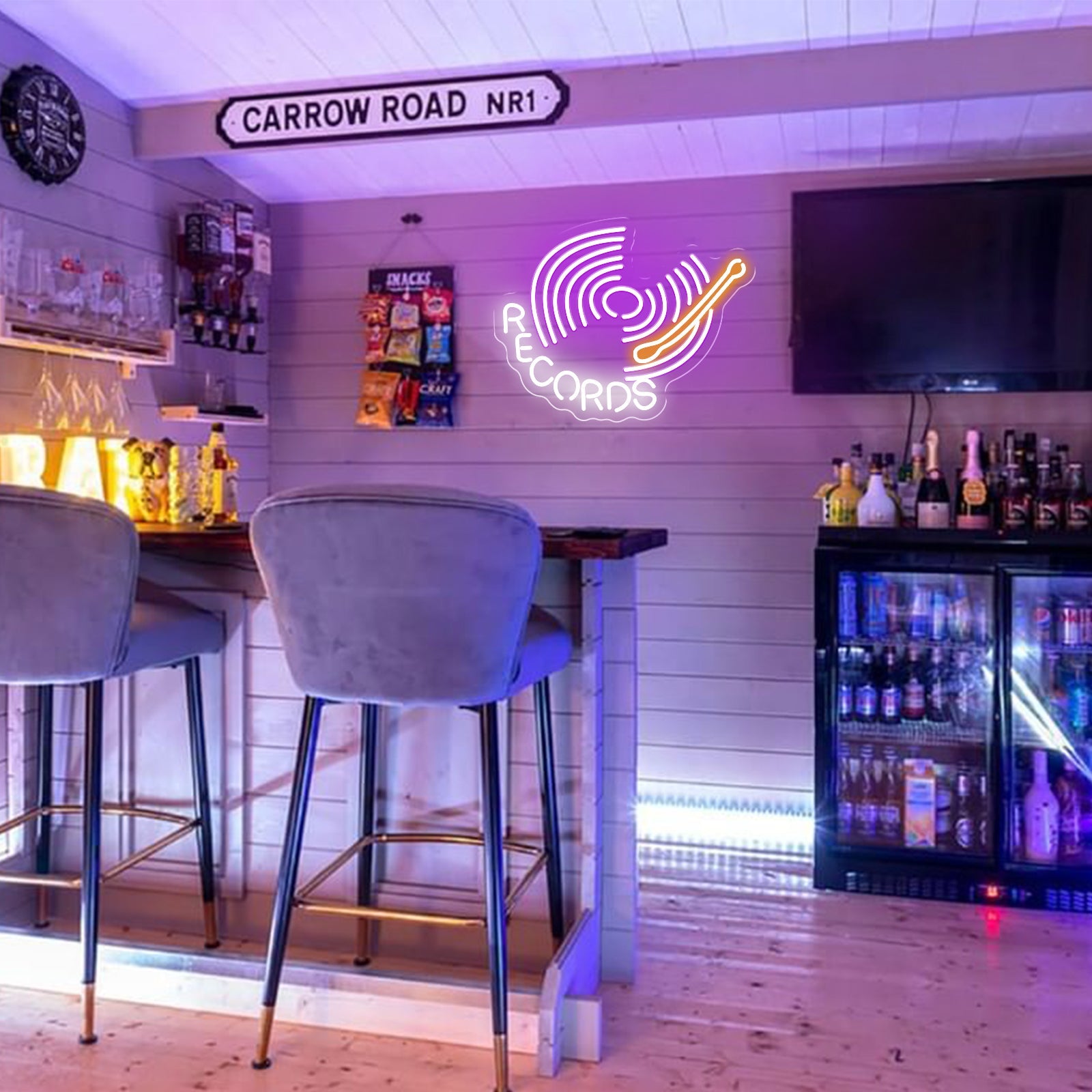 Records | Bar Neon Sign | Neonoen
