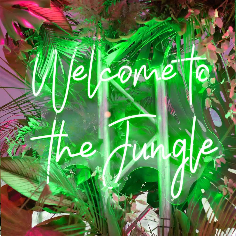 Welcome to The Jungle | Quote Neon Sign | Neonoen